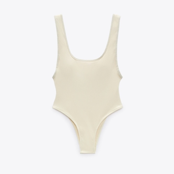 Zara | Swim | Zara Ribbed Low Back Swimsuit | Poshmark